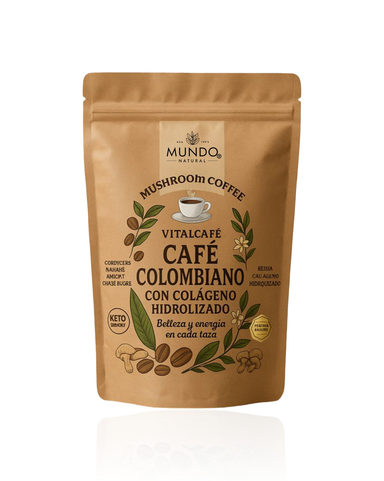 Coffee CAFE Espresso Colombiano con Colageno Hidrolizado – Mundo ...